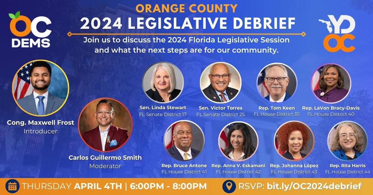 2024 Orange County Democratic Legislative Debrief · Orange County Democrats